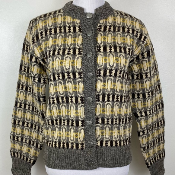 Vintage | Sweaters | Vintage Husfliden Knit Norwegian Mod Cardigan ...